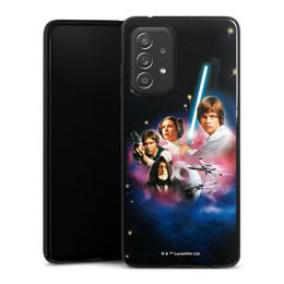 DeinDesign Galaxy A52s 5G Handy Slim Case extra d&uuml;nn Silikon Handyh&uuml;lle schwarz H&uuml;lle Star Wars Lightsaber Merchandise Silikon Slim Case