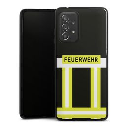DeinDesign Galaxy A52s 5G Handy Slim Case extra d&uuml;nn Silikon Handyh&uuml;lle schwarz H&uuml;lle Fire Fighters Job Fire Fighter Silikon Slim Case