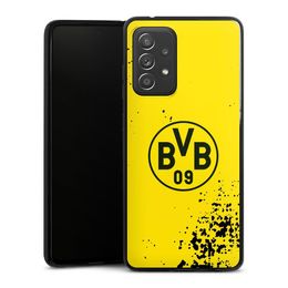 DeinDesign Galaxy A52s 5G Handy Slim Case extra d&uuml;nn Silikon Handyh&uuml;lle schwarz H&uuml;lle Borussia Dortmund Borusse Official Licensed Product Silikon Slim Case
