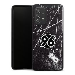 DeinDesign Galaxy A52s 5G Handy Slim Case extra d&uuml;nn Silikon Handyh&uuml;lle schwarz H&uuml;lle Hannover 96 H96 Official Licensed Product Silikon Slim Case