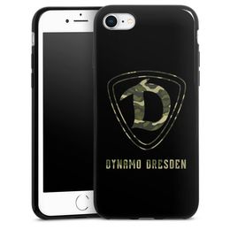 DeinDesign iPhone SE (2020) Handy Slim Case extra d&uuml;nn Silikon Handyh&uuml;lle schwarz H&uuml;lle Sgd Official Licensed Product Sg Dynamo Dresden Silikon Slim Case