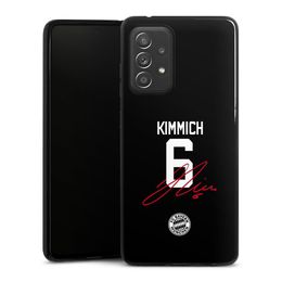 DeinDesign Galaxy A52s 5G Handy Slim Case extra d&uuml;nn Silikon Handyh&uuml;lle schwarz H&uuml;lle Fcb Fc Bayern M&uuml;nchen Kimmich Silikon Slim Case