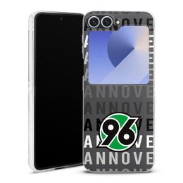 DeinDesign Galaxy Z Flip 7 FE Handy Hard Case Schutzh&uuml;lle transparent Smartphone Handy H&uuml;lle Official Licensed Product H96 Hannover 96 Hard Case
