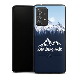 DeinDesign Galaxy A52s 5G Handy Slim Case extra d&uuml;nn Silikon Handyh&uuml;lle schwarz H&uuml;lle Wanderlust Sky Mountain Silikon Slim Case
