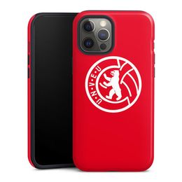 DeinDesign iPhone 12 Pro Max Handy Panzer Handyh&uuml;lle robuste Outdoor H&uuml;lle Schutzh&uuml;lle gl&auml;nzend Bear 1. Fc Union Berlin Official Licensed Product Tough Case