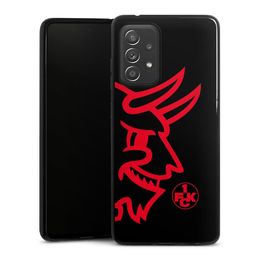 DeinDesign Galaxy A52s 5G Handy Slim Case extra d&uuml;nn Silikon Handyh&uuml;lle schwarz H&uuml;lle 1. Fc Kaiserslautern Logo Official Licensed Product Silikon Slim Case