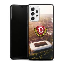 DeinDesign Galaxy A33 5G Handy Slim Case extra d&uuml;nn Silikon Handyh&uuml;lle schwarz H&uuml;lle Stadium Sg Dynamo Dresden Sgd Silikon Slim Case