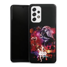 DeinDesign Galaxy A33 5G Handy Slim Case extra d&uuml;nn Silikon Handyh&uuml;lle schwarz H&uuml;lle Star Wars Darth Vader Merchandise Silikon Slim Case