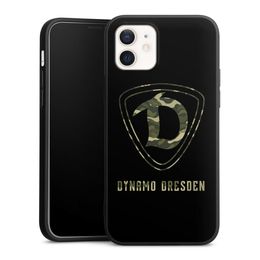 DeinDesign iPhone 12 Handy Premium Silikon H&uuml;lle Handyh&uuml;lle schwarz Case Sgd Official Licensed Product Sg Dynamo Dresden Silikon Premium Case