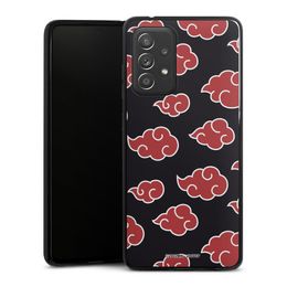 DeinDesign Galaxy A52s 5G Handy Slim Case extra d&uuml;nn Silikon Handyh&uuml;lle schwarz H&uuml;lle Akatsuki Official Licensed Product Naruto Shippuden Silikon Slim Case