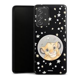 DeinDesign Galaxy A52s 5G Handy Slim Case extra d&uuml;nn Silikon Handyh&uuml;lle schwarz H&uuml;lle Simba Lion King Disney Silikon Slim Case