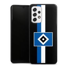 DeinDesign Galaxy A33 5G Handy Slim Case extra d&uuml;nn Silikon Handyh&uuml;lle schwarz H&uuml;lle Hsv Transparent Hamburger Sv Silikon Slim Case