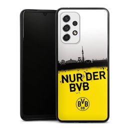 DeinDesign Galaxy A33 5G Handy Slim Case extra d&uuml;nn Silikon Handyh&uuml;lle schwarz H&uuml;lle Statement Borussia Dortmund Bvb Silikon Slim Case