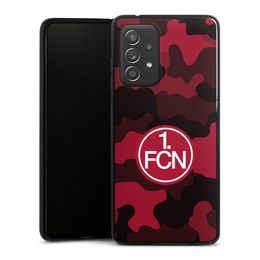 DeinDesign Galaxy A52s 5G Handy Slim Case extra d&uuml;nn Silikon Handyh&uuml;lle schwarz H&uuml;lle Logo 1. Fcn 1. Fc N&uuml;rnberg Silikon Slim Case