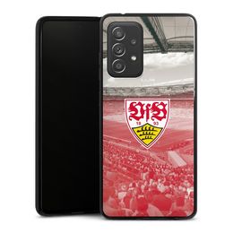 DeinDesign Galaxy A52s 5G Handy Slim Case extra d&uuml;nn Silikon Handyh&uuml;lle schwarz H&uuml;lle Stadium Vfb Stuttgart Official Licensed Product Silikon Slim Case