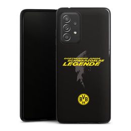 DeinDesign Galaxy A52s 5G Handy Slim Case extra d&uuml;nn Silikon Handyh&uuml;lle schwarz H&uuml;lle Borussia Dortmund Bvb Marco Reus Silikon Slim Case