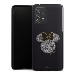 DeinDesign Galaxy A52s 5G Handy Slim Case extra d&uuml;nn Silikon Handyh&uuml;lle schwarz H&uuml;lle Minnie Mouse Muster Disney Silikon Slim Case