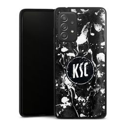 DeinDesign Galaxy A52s 5G Handy Slim Case extra d&uuml;nn Silikon Handyh&uuml;lle schwarz H&uuml;lle Karlsruher Sc Ksc Official Licensed Product Silikon Slim Case
