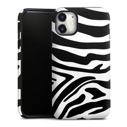 DeinDesign iPhone 11 Handy Panzer Handyh&uuml;lle robuste Outdoor H&uuml;lle Schutzh&uuml;lle matt Animal Look Zebra Animal Print Tough Case