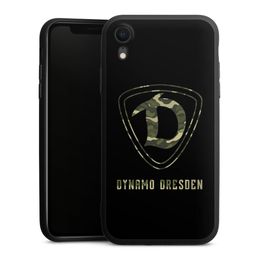 DeinDesign iPhone Xr Handy Premium Silikon H&uuml;lle Handyh&uuml;lle schwarz Case Sgd Official Licensed Product Sg Dynamo Dresden Silikon Premium Case