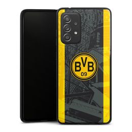 DeinDesign Galaxy A52s 5G Handy Slim Case extra d&uuml;nn Silikon Handyh&uuml;lle schwarz H&uuml;lle Bvb Borussia Dortmund Stadium Silikon Slim Case