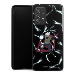 DeinDesign Galaxy A52s 5G Handy Slim Case extra d&uuml;nn Silikon Handyh&uuml;lle schwarz H&uuml;lle Naruto Shippuden Official Licensed Product Kakashi Silikon Slim Case