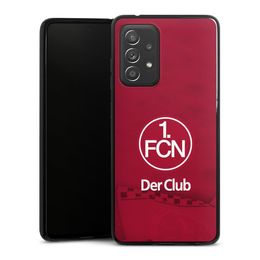 DeinDesign Galaxy A52s 5G Handy Slim Case extra d&uuml;nn Silikon Handyh&uuml;lle schwarz H&uuml;lle Official Licensed Product 1. Fc N&uuml;rnberg Bundesliga Silikon Slim Case