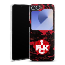 DeinDesign Galaxy Z Flip 6 Handy Hard Case Schutzh&uuml;lle transparent Smartphone Handy H&uuml;lle 1. Fc Kaiserslautern 1. Fck Logo Hard Case