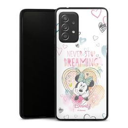 DeinDesign Galaxy A52s 5G Handy Slim Case extra d&uuml;nn Silikon Handyh&uuml;lle schwarz H&uuml;lle Official Licensed Product Minnie Mouse Disney Silikon Slim Case