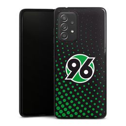 DeinDesign Galaxy A52s 5G Handy Slim Case extra d&uuml;nn Silikon Handyh&uuml;lle schwarz H&uuml;lle Logo Hannover 96 Muster Silikon Slim Case