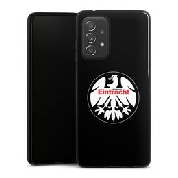 DeinDesign Galaxy A52s 5G Handy Slim Case extra d&uuml;nn Silikon Handyh&uuml;lle schwarz H&uuml;lle Eintracht Frankfurt Sge Official Licensed Product Silikon Slim Case
