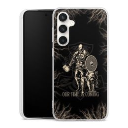 DeinDesign Galaxy S23 FE Handy Silikon H&uuml;lle Case transparent Handyh&uuml;lle Tv Show Designs Wikinger Vikings Silikon Case