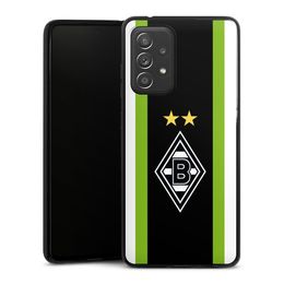 DeinDesign Galaxy A52s 5G Handy Slim Case extra d&uuml;nn Silikon Handyh&uuml;lle schwarz H&uuml;lle Logo Gladbach Borussia M&ouml;nchengladbach Silikon Slim Case