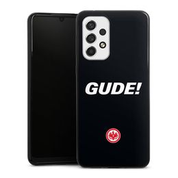 DeinDesign Galaxy A33 5G Handy Slim Case extra d&uuml;nn Silikon Handyh&uuml;lle schwarz H&uuml;lle Bundesliga Official Licensed Product Eintracht Frankfurt Silikon Slim Case