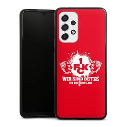 DeinDesign Galaxy A33 5G Handy Slim Case extra d&uuml;nn Silikon Handyh&uuml;lle schwarz H&uuml;lle Spruch 1. Fc Kaiserslautern Official Licensed Product Silikon Slim Case