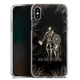 DeinDesign iPhone Xs Handy Silikon H&uuml;lle Case transparent Handyh&uuml;lle Wikinger Vikings Tv Show Designs Silikon Case