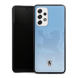 DeinDesign Galaxy A33 5G Handy Slim Case extra d&uuml;nn Silikon Handyh&uuml;lle schwarz H&uuml;lle Tsv 1860 M&uuml;nchen Official Licensed Product Logo Silikon Slim Case