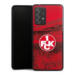 DeinDesign Galaxy A52s 5G Handy Slim Case extra d&uuml;nn Silikon Handyh&uuml;lle schwarz H&uuml;lle 1. Fck 1. Fc Kaiserslautern Official Licensed Product Silikon Slim Case
