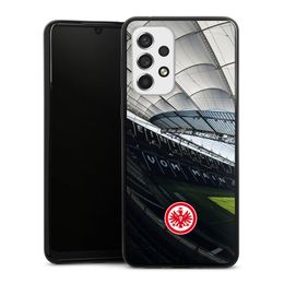 DeinDesign Galaxy A33 5G Handy Slim Case extra d&uuml;nn Silikon Handyh&uuml;lle schwarz H&uuml;lle Eintracht Frankfurt Official Licensed Product Stadium Silikon Slim Case
