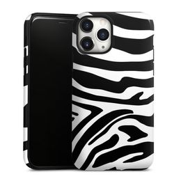 DeinDesign iPhone 11 Pro Handy Panzer Handyh&uuml;lle robuste Outdoor H&uuml;lle Schutzh&uuml;lle gl&auml;nzend Animal Look Zebra Animal Print Tough Case