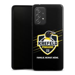 DeinDesign Galaxy A52s 5G Handy Slim Case extra d&uuml;nn Silikon Handyh&uuml;lle schwarz H&uuml;lle Sports Krefeld Pinguine Ice Hockey Silikon Slim Case