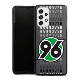 DeinDesign Galaxy A33 5G Handy Slim Case extra d&uuml;nn Silikon Handyh&uuml;lle schwarz H&uuml;lle Official Licensed Product H96 Hannover 96 Silikon Slim Case