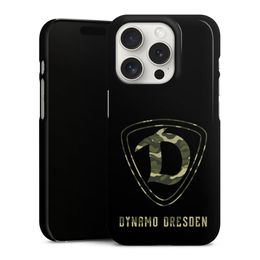 DeinDesign iPhone 15 Pro Handy Premium Case Smartphone Handyh&uuml;lle Schutzh&uuml;lle gl&auml;nzend Sgd Official Licensed Product Sg Dynamo Dresden Premium Case