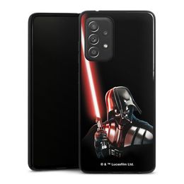 DeinDesign Galaxy A52s 5G Handy Slim Case extra d&uuml;nn Silikon Handyh&uuml;lle schwarz H&uuml;lle Merchandise Darth Vader Star Wars Silikon Slim Case
