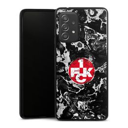DeinDesign Galaxy A52s 5G Handy Slim Case extra d&uuml;nn Silikon Handyh&uuml;lle schwarz H&uuml;lle Coat Of Arms 1. Fc Kaiserslautern Muster Silikon Slim Case