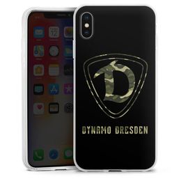 DeinDesign iPhone Xs Max Handy Silikon H&uuml;lle Case transparent Handyh&uuml;lle Sgd Official Licensed Product Sg Dynamo Dresden Silikon Case
