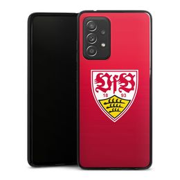 DeinDesign Galaxy A52s 5G Handy Slim Case extra d&uuml;nn Silikon Handyh&uuml;lle schwarz H&uuml;lle Logo Official Licensed Product Vfb Stuttgart Silikon Slim Case