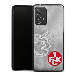 DeinDesign Galaxy A52s 5G Handy Slim Case extra d&uuml;nn Silikon Handyh&uuml;lle schwarz H&uuml;lle 1. Fck Devil 1. Fc Kaiserslautern Silikon Slim Case