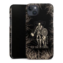 DeinDesign iPhone 14 Plus Handy Premium Case Smartphone Handyh&uuml;lle Schutzh&uuml;lle gl&auml;nzend Wikinger Vikings Tv Show Designs Premium Case