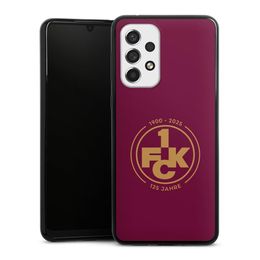 DeinDesign Galaxy A33 5G Handy Slim Case extra d&uuml;nn Silikon Handyh&uuml;lle schwarz H&uuml;lle 125 Jahre 1. Fc Kaiserslautern 1. Fck Silikon Slim Case